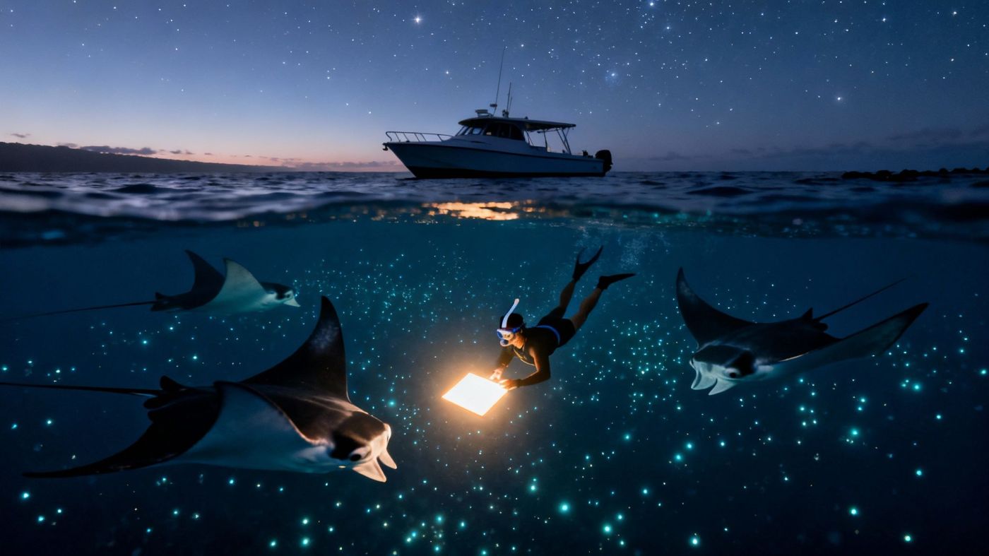 Best Manta Ray Night Snorkel Kona: Kona’s Top Night Snorkel Tour | Kona ...
